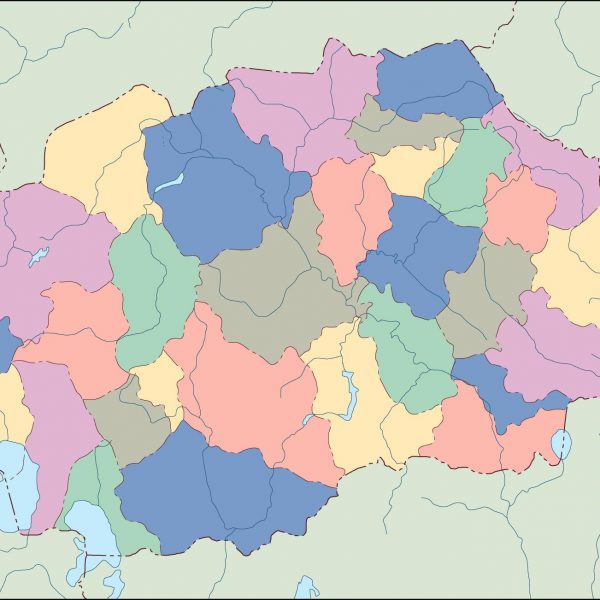 macedonia blind map | Maps Download vector files for Adobe Illustrator