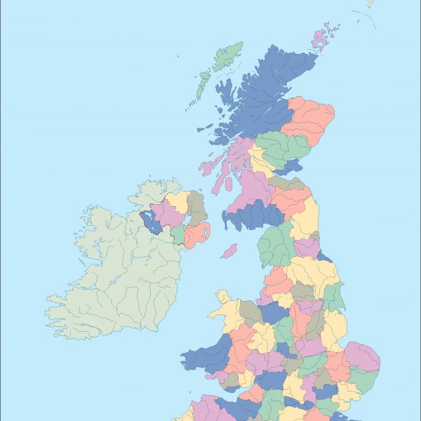united kingdom blind map | Maps Download vector files for Adobe Illustrator
